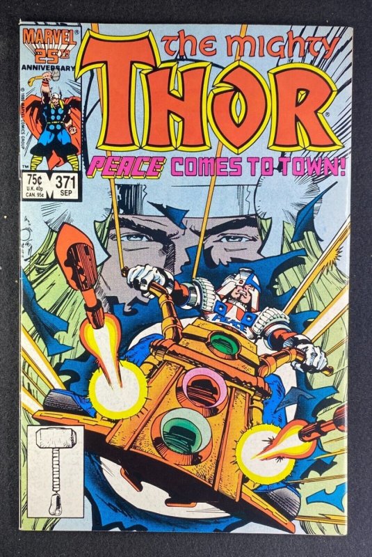 Thor (1966) #371 VF (8.0) Walter Simonson Cover & Art 1st Justice Peace ...