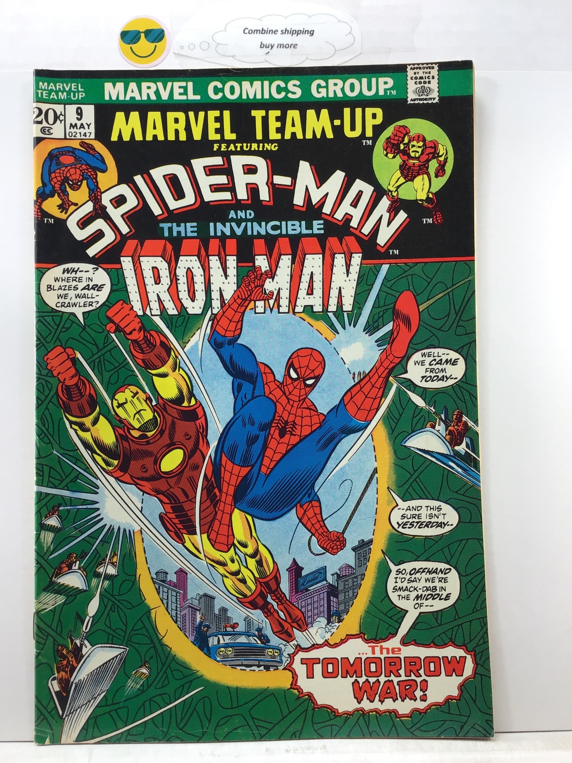 Marvel Team-Up #9 (1973)FN +KEY Spider-Man and Iron Man 1st battle Kang ...