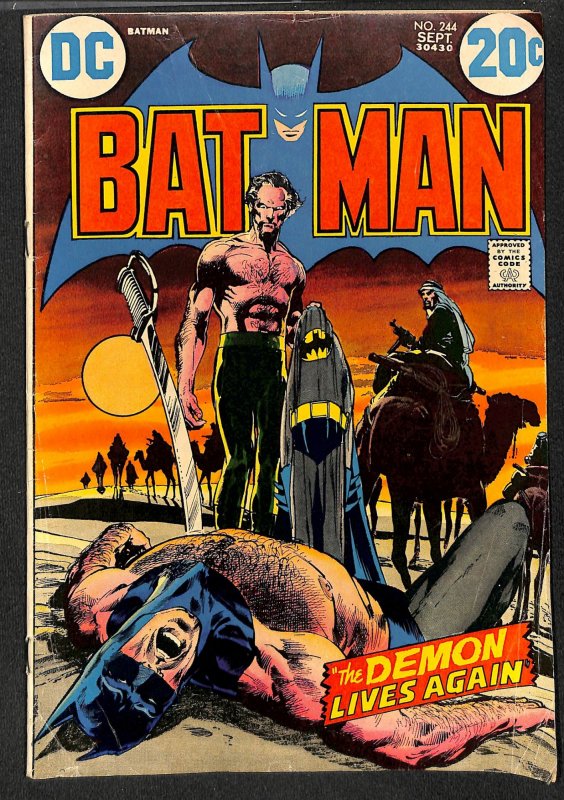 Batman #244 VG- 3.5 Neal Adams Rha's Al Ghul Cover! | Comic Books ...