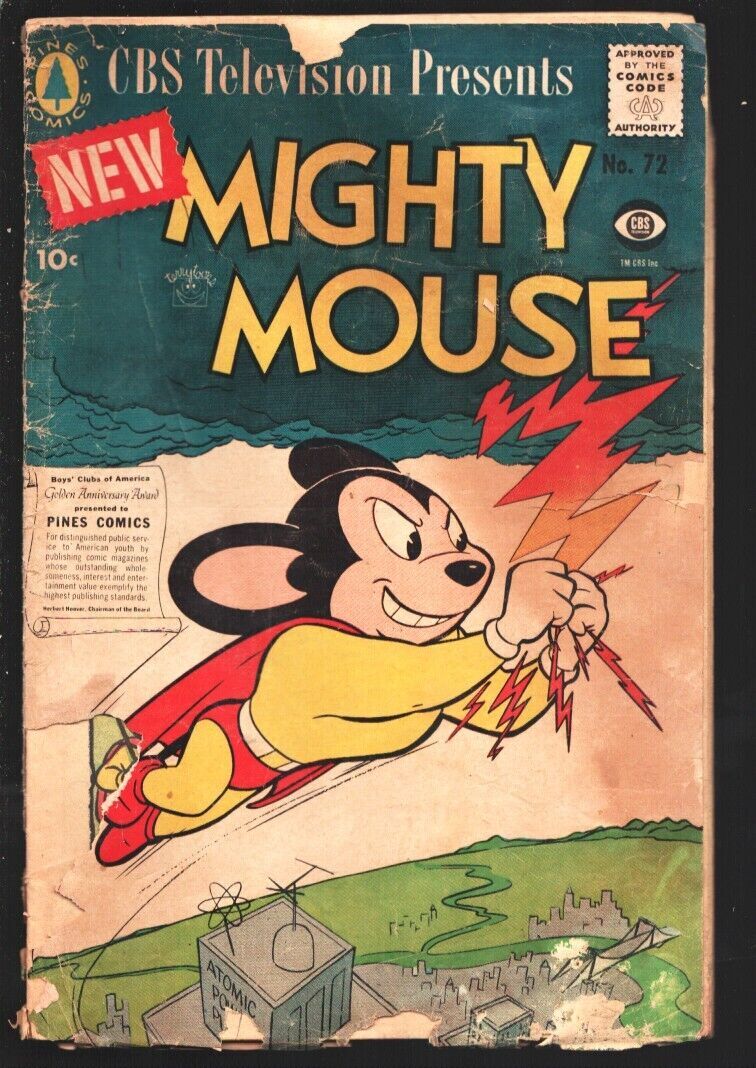 Adventures of Mighty Mouse #72 1957-Pines-Atomic Power Plant issue-Golf ...