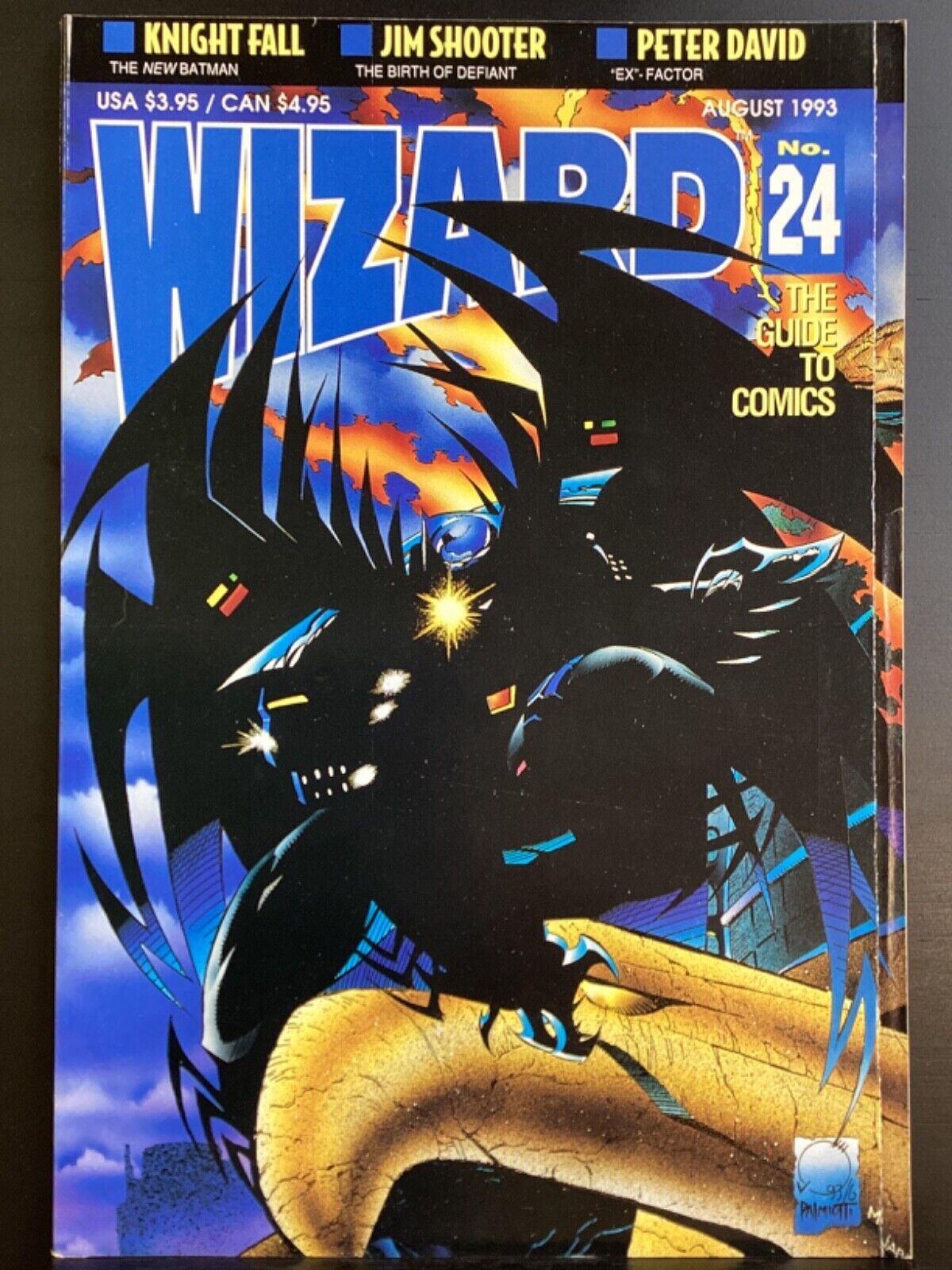 Wizard Magazine #24 Batman Knightfall Jim Shooter Peter David Starlin ...