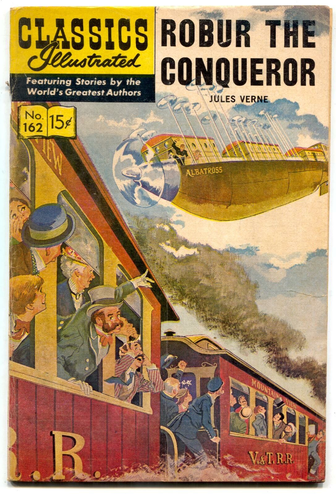 Classics Illustrated #162 HRN 162-Robur the Conqueror by Jules Verne VG ...