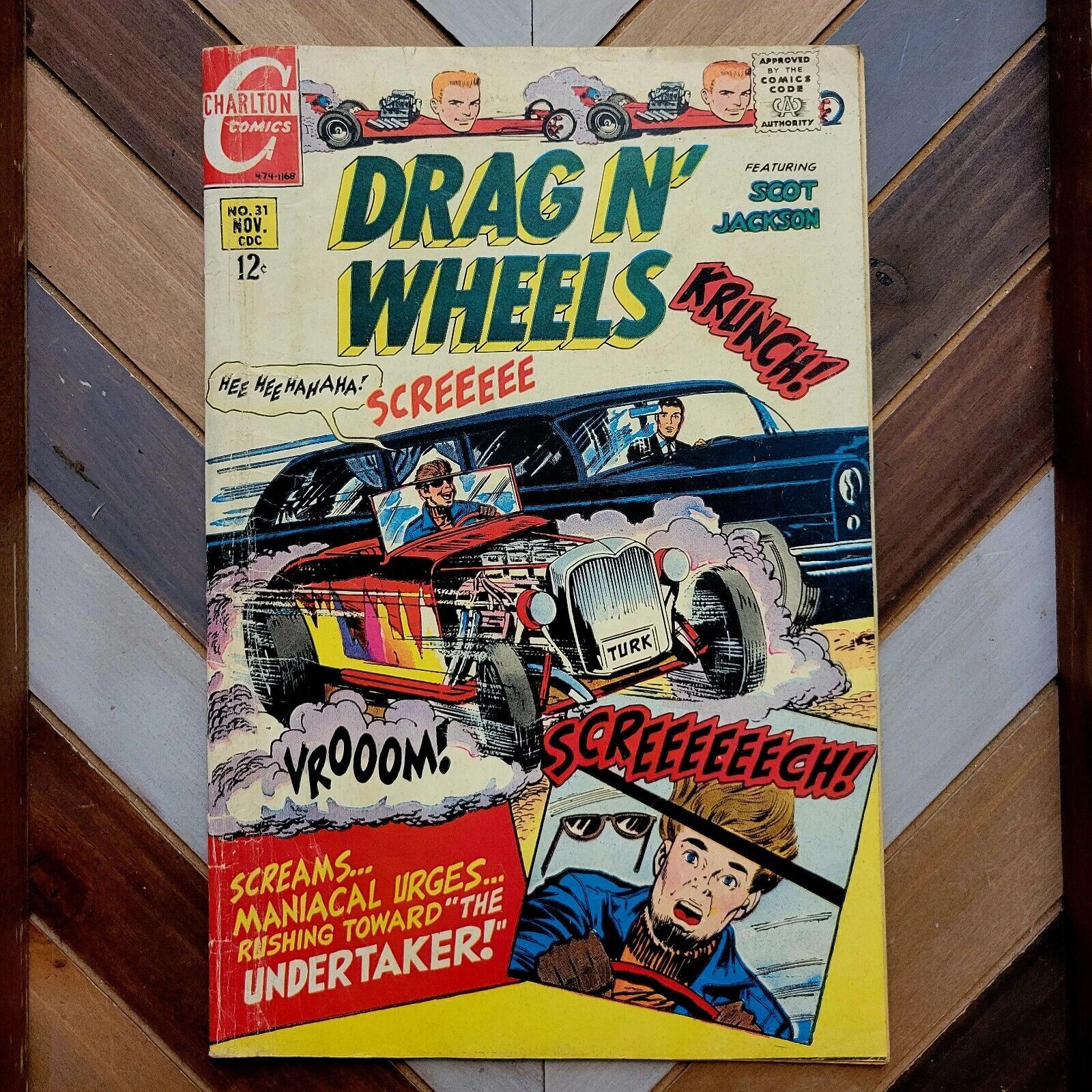 DRAG N' WHEELS #30-31 (Charlton 1968) SCOT JACKSON / Jack Keller Art ...