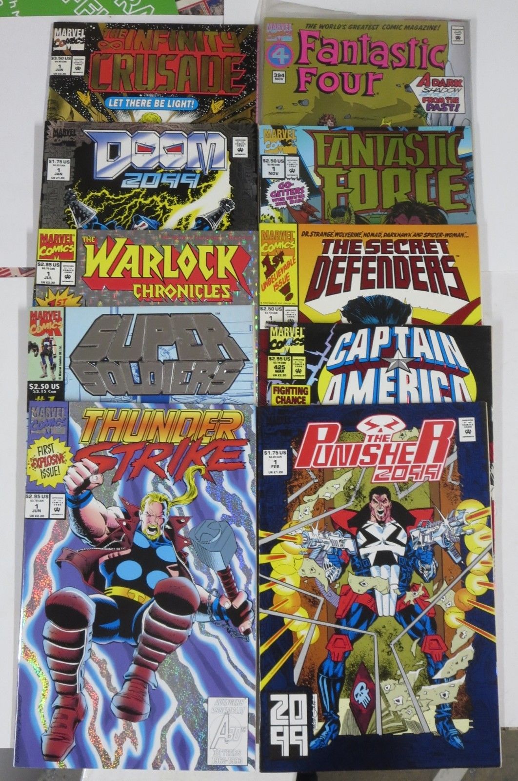 Marvel Enhanced Cover Set! 10 Books From 1993! Infinity Crusade #1 ...