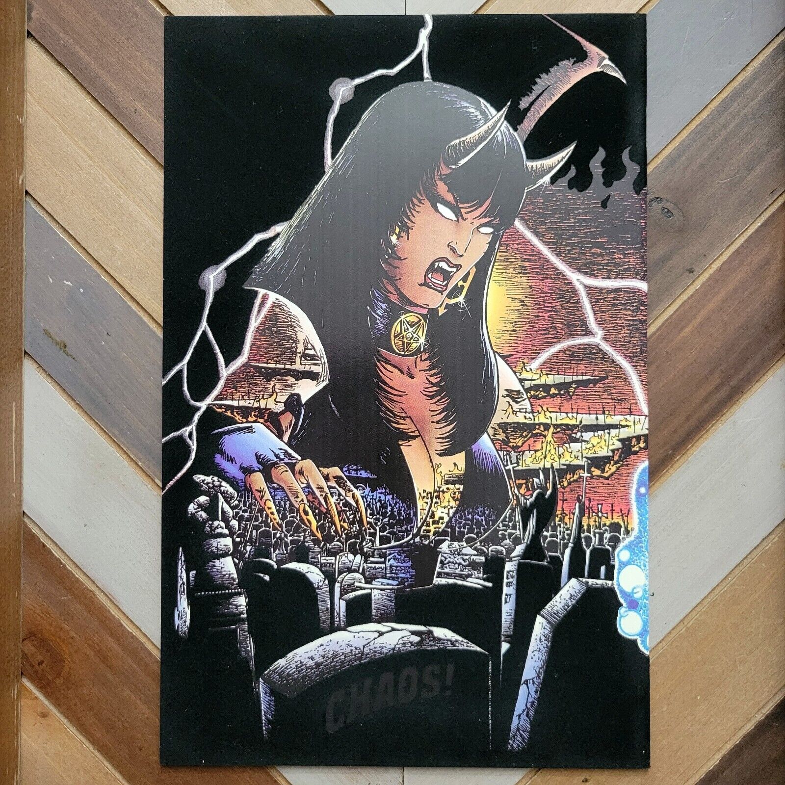 LADY DEATH Between Heaven & Hell (1995) NM Black Velvet Premium ...