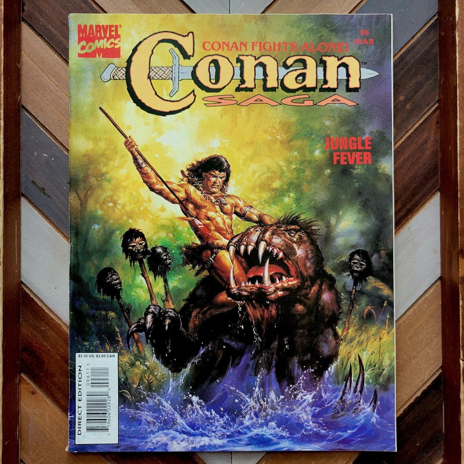 CONAN SAGA #95 & 96 (Marvel 1995) John Buscema Co-starring BELIT ...