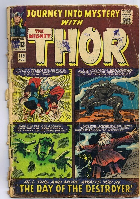 Journey Into Mystery with Thor #119 ORIGINAL Vintage 1965 Marvel 1st ...
