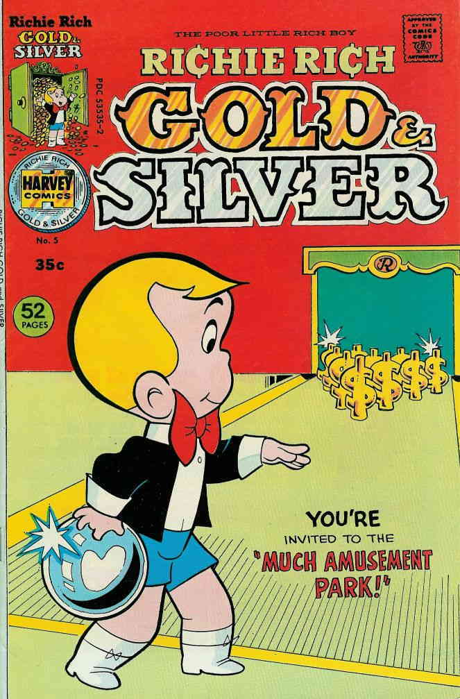 Richie Rich Gold and Silver #5 VG ; Harvey | low grade comic All Ages ...