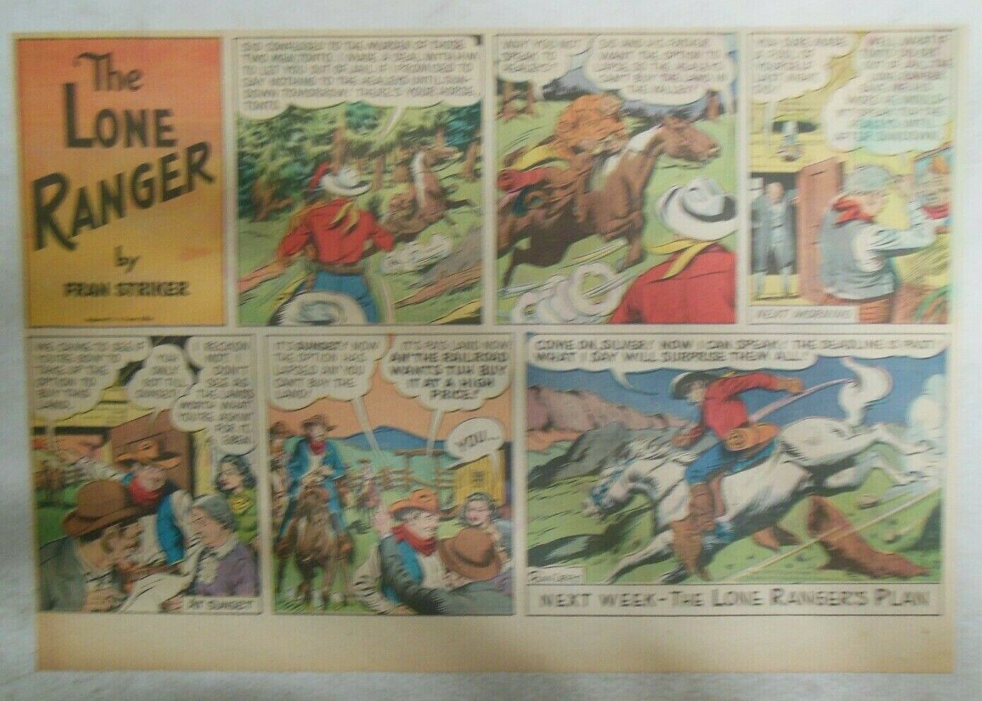 Lone Ranger Sunday by Fran Striker and Charles Flanders from 3/17/1940 ...