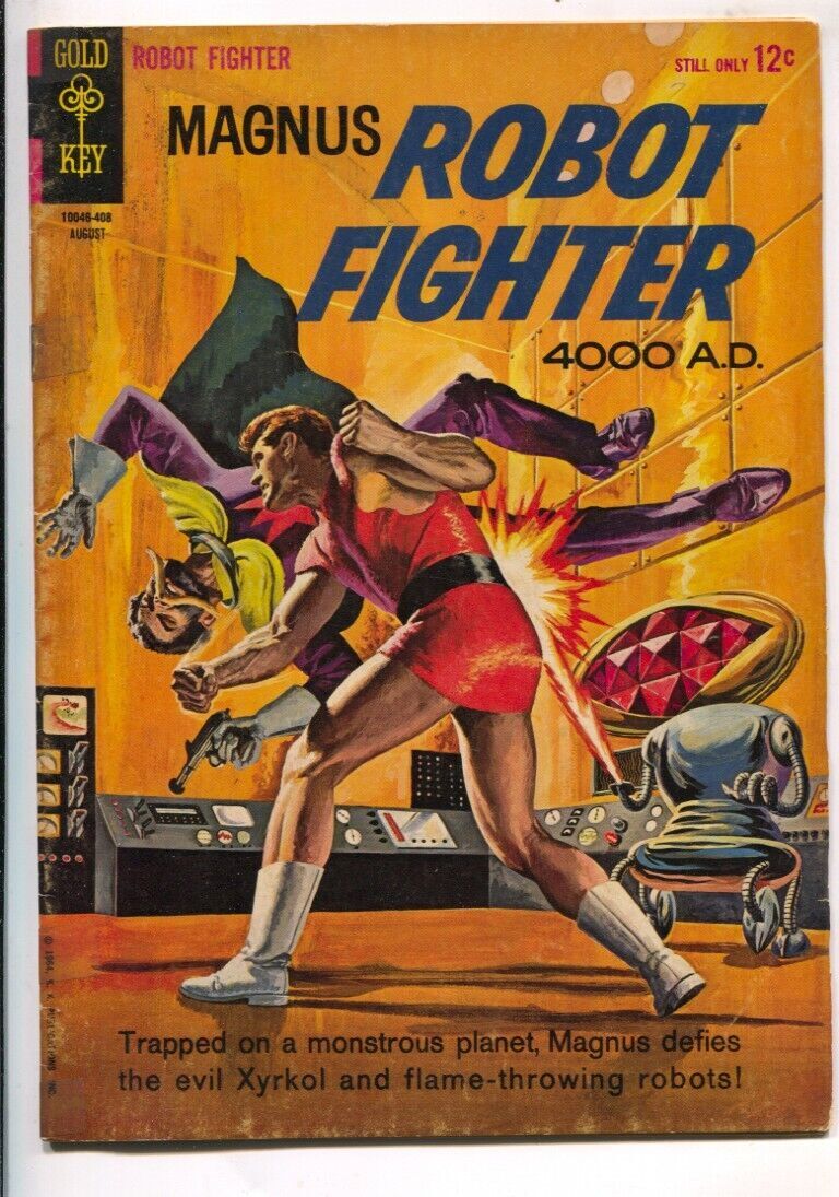 Magnus Robot Fighter #7 1964-Gold Key-Russ Manning-back cover pin-up-VG ...