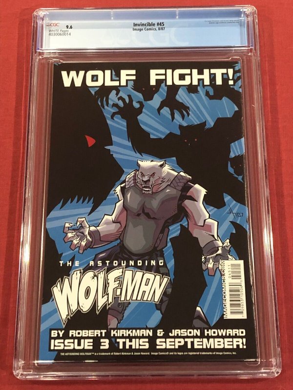 Invincible 45 CGC 9.6 2007 Robert Kirkman Netflix TV Animated Series ...