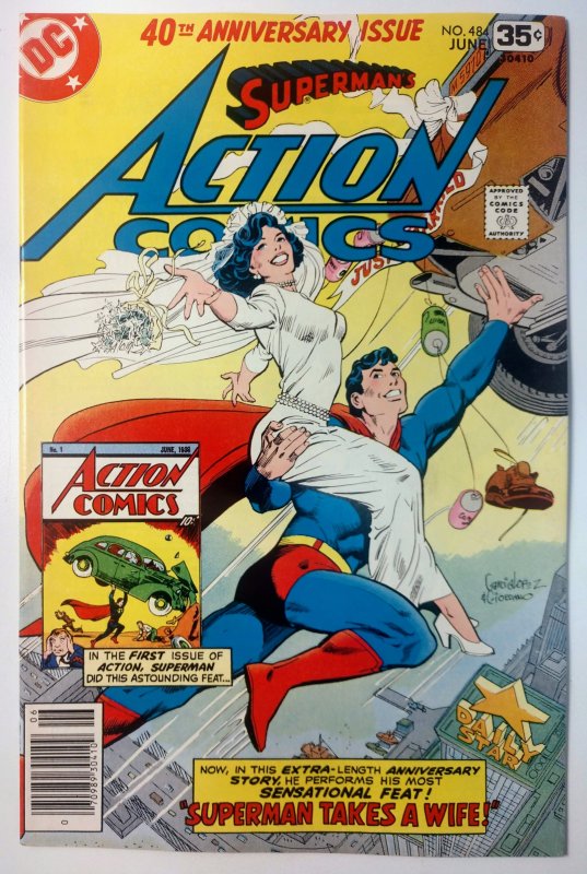 Action Comics #484 (8.5, 1978) Clark Kent and Lois Lane Wedding | Comic ...