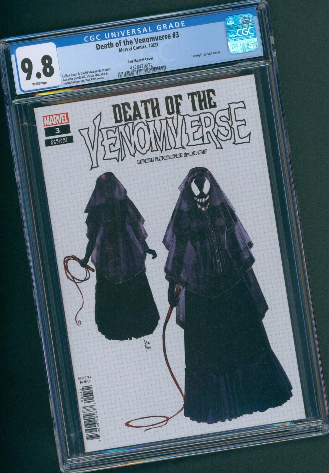 Death of the Venomverse #3 CGC 9.8 Reis Madame Venom Design Variant ...
