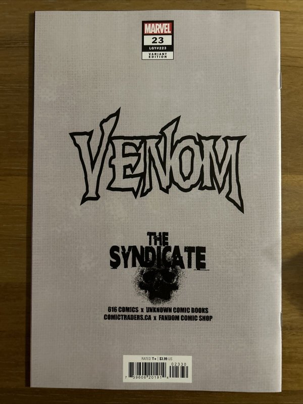 Venom #23 (Junggeun Yoon Exclusive Spoiler Virgin Variant 1st New ...