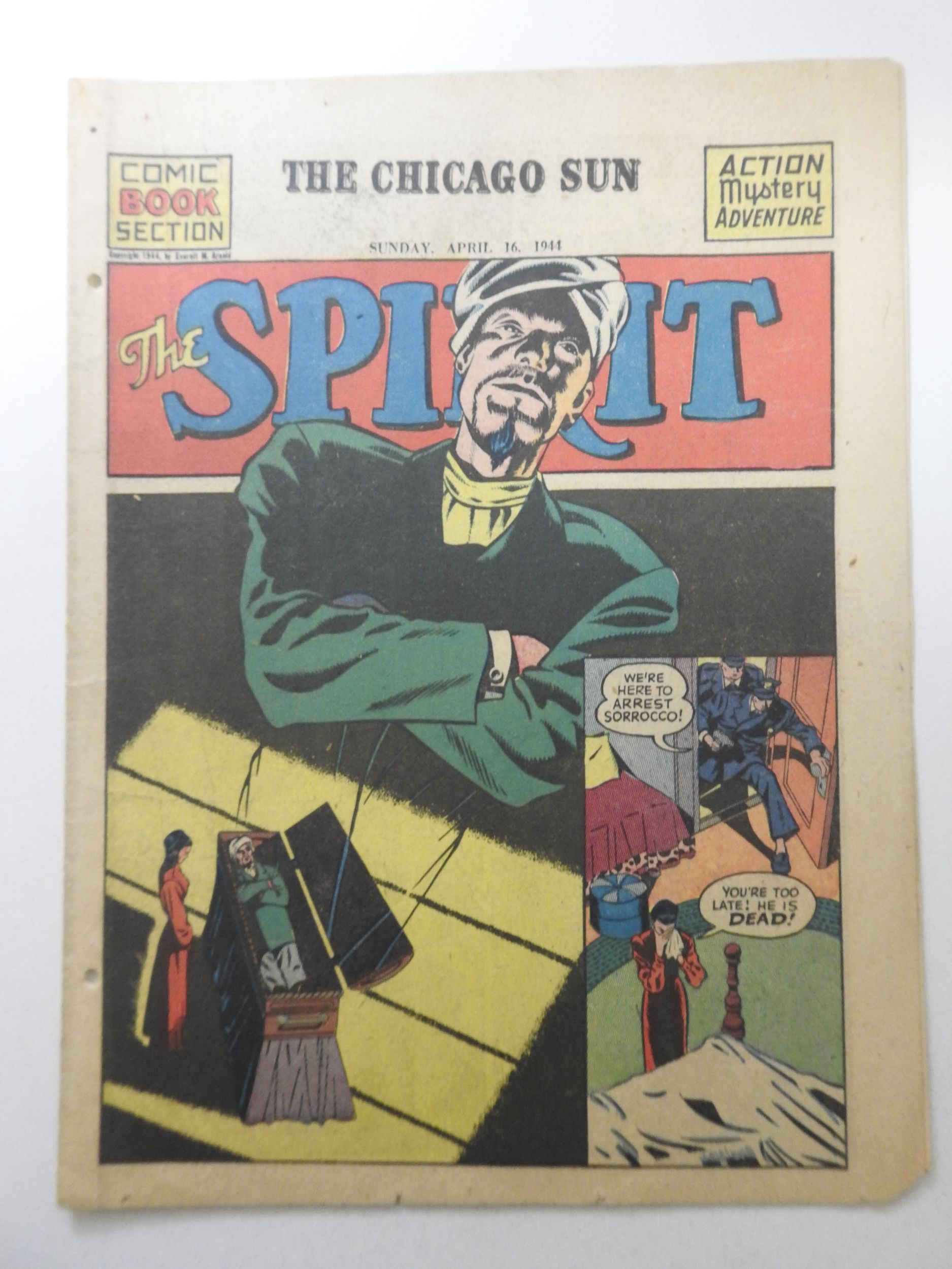 The Spirit #203 (1944) Newsprint Comic Insert Rare! | Comic Books ...