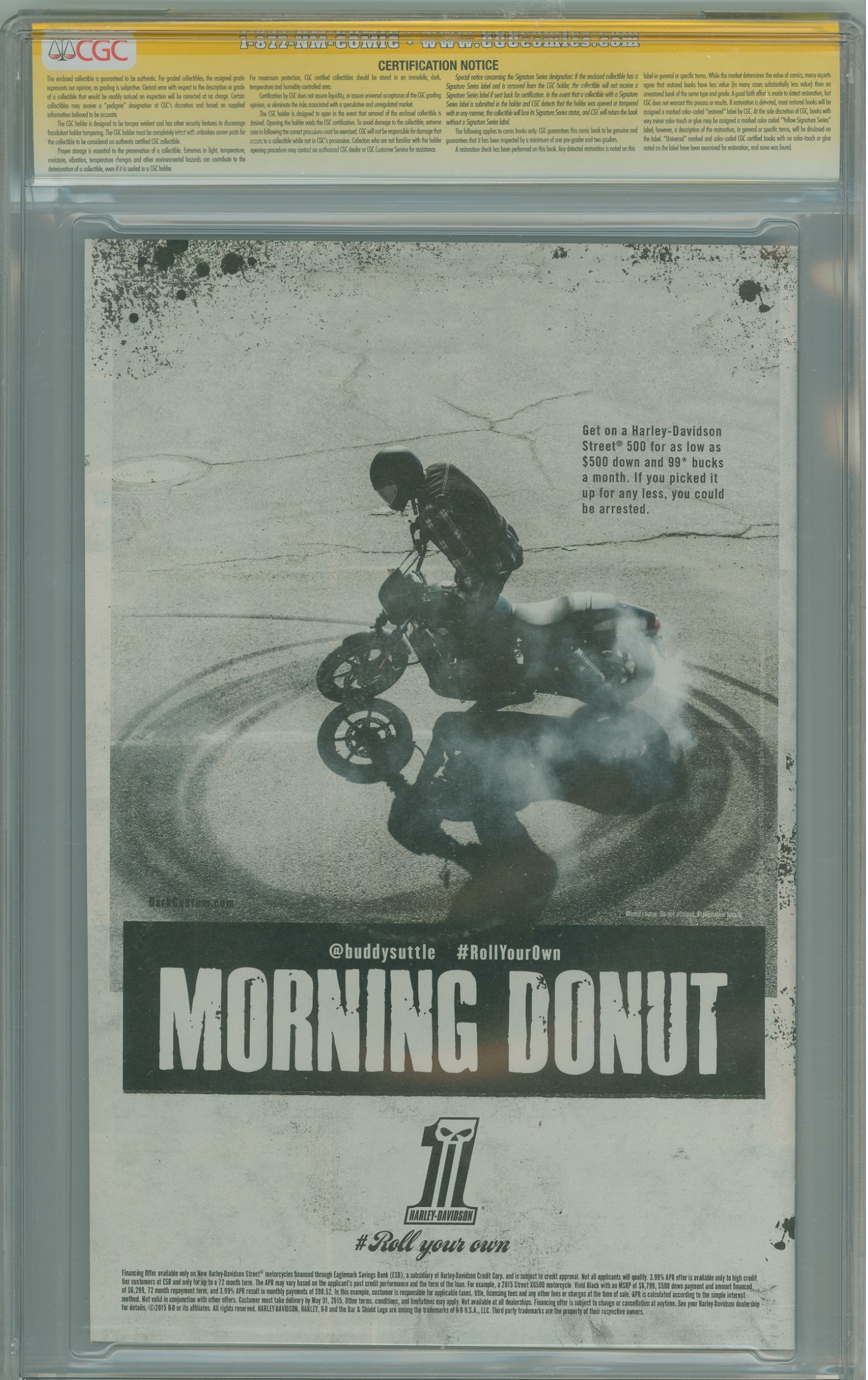 Secret Wars #1 Mayhew Cover (2015) Rare Variant! CGC SS 9.8 Signed By ...