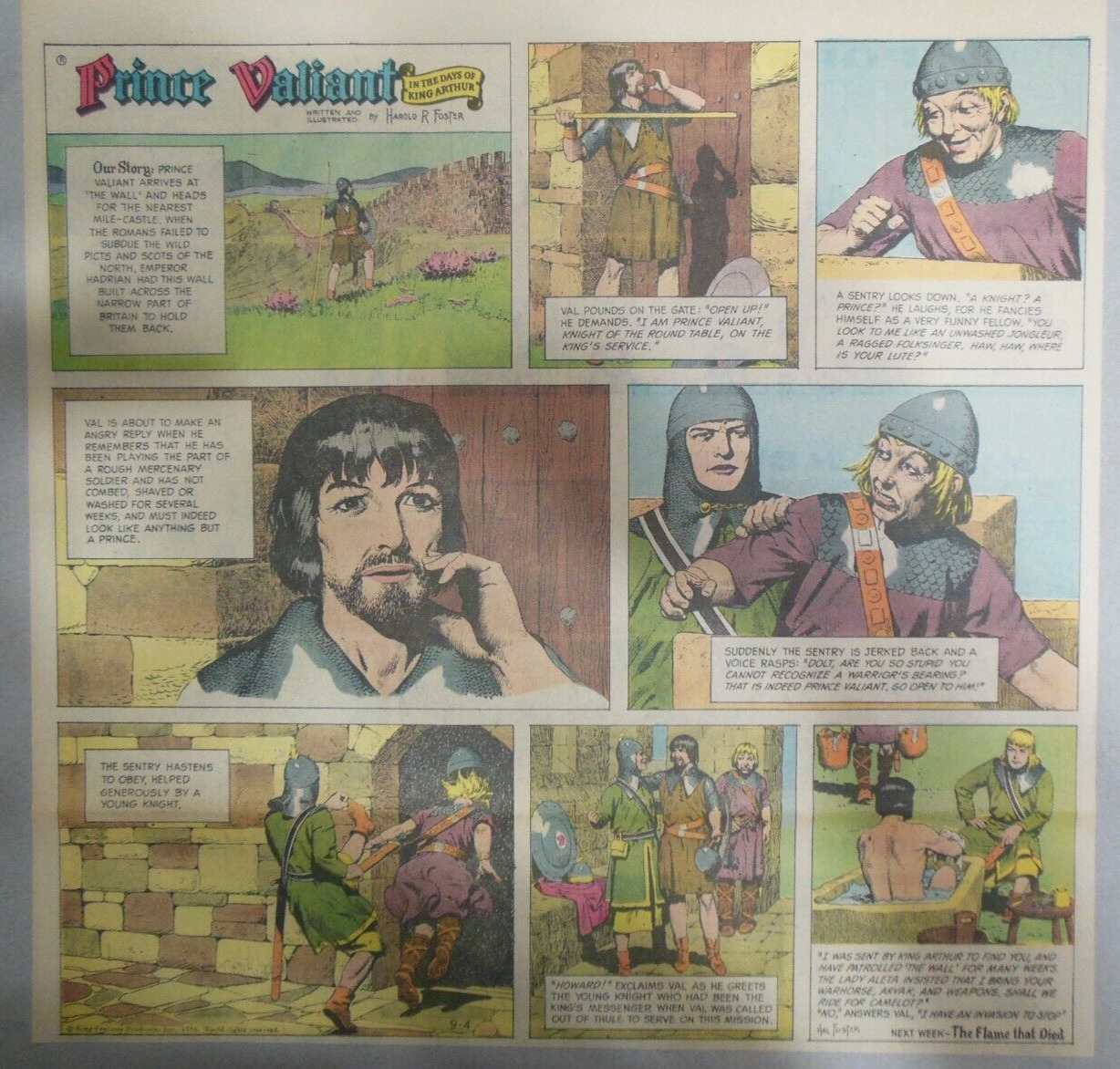 Prince Valiant Sunday #1543 by Hal Foster from 9/4/1966 2/3 Full Page ...