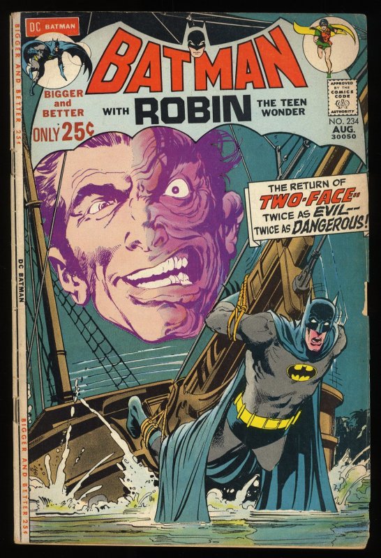 Batman #234 VG/FN 5.0 (Qualified) 1st App. of Silver Age Two-Face ...