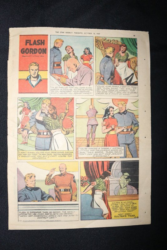 Superman / Flash Gordon - Star Weekly Newspaper Clipping - 10/18/1947 ...