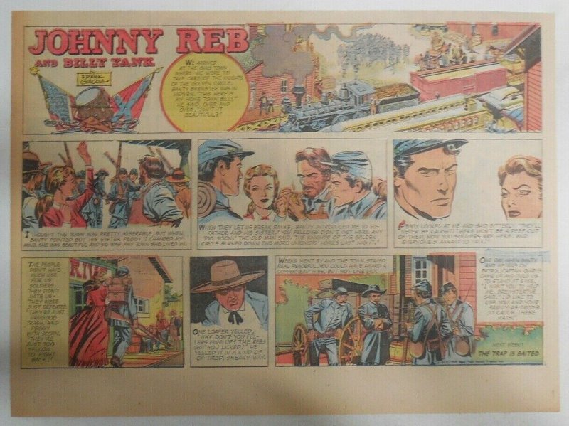 Johnny Reb Sunday by Frank Giacoia & Jack Kirby from 3/9/1958 Half Page ...