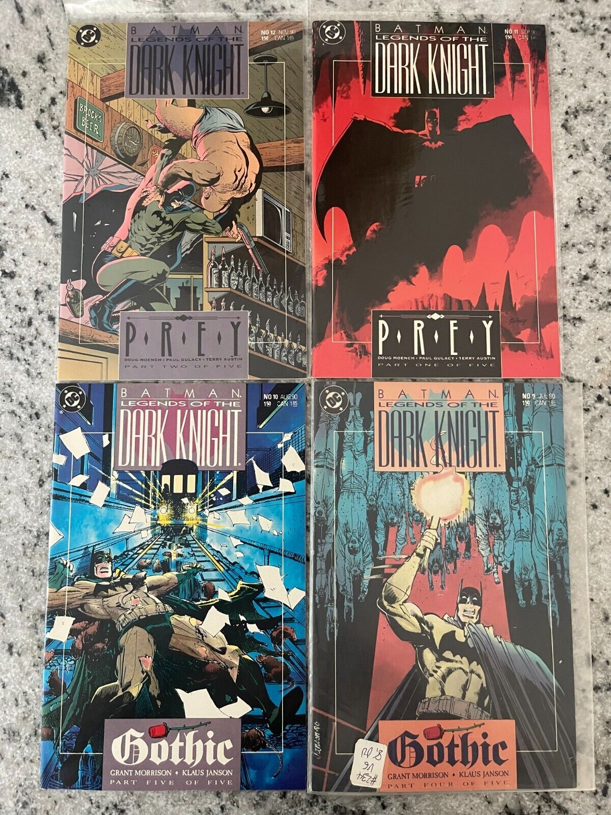 4 Batman Legends Of The Dark Knight DC Comics # 9 10 11 12 NM Superman ...