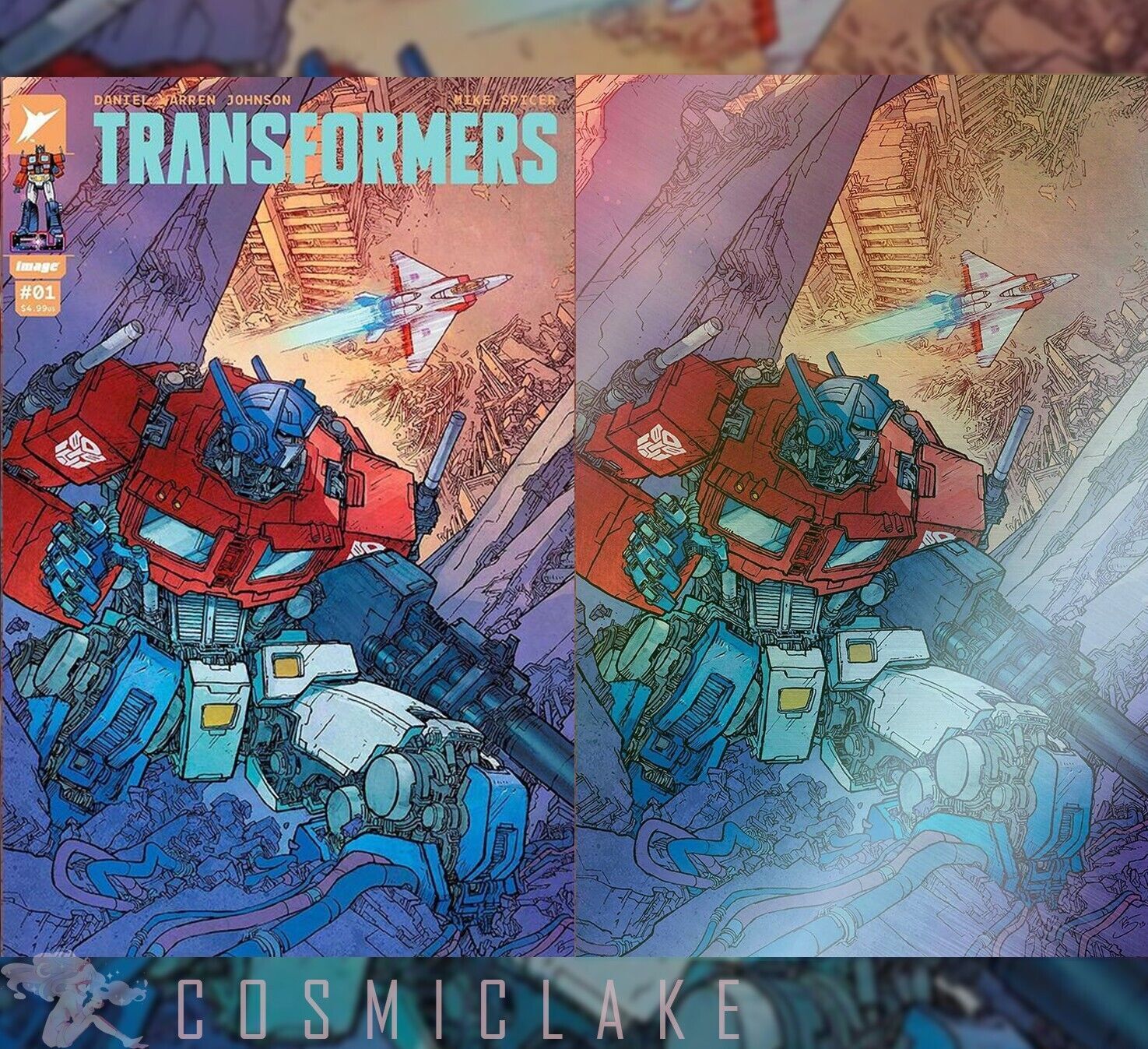 Transformers #1 Optimus Prime Foil Virgin Variant SET LE 1000 Presale ...