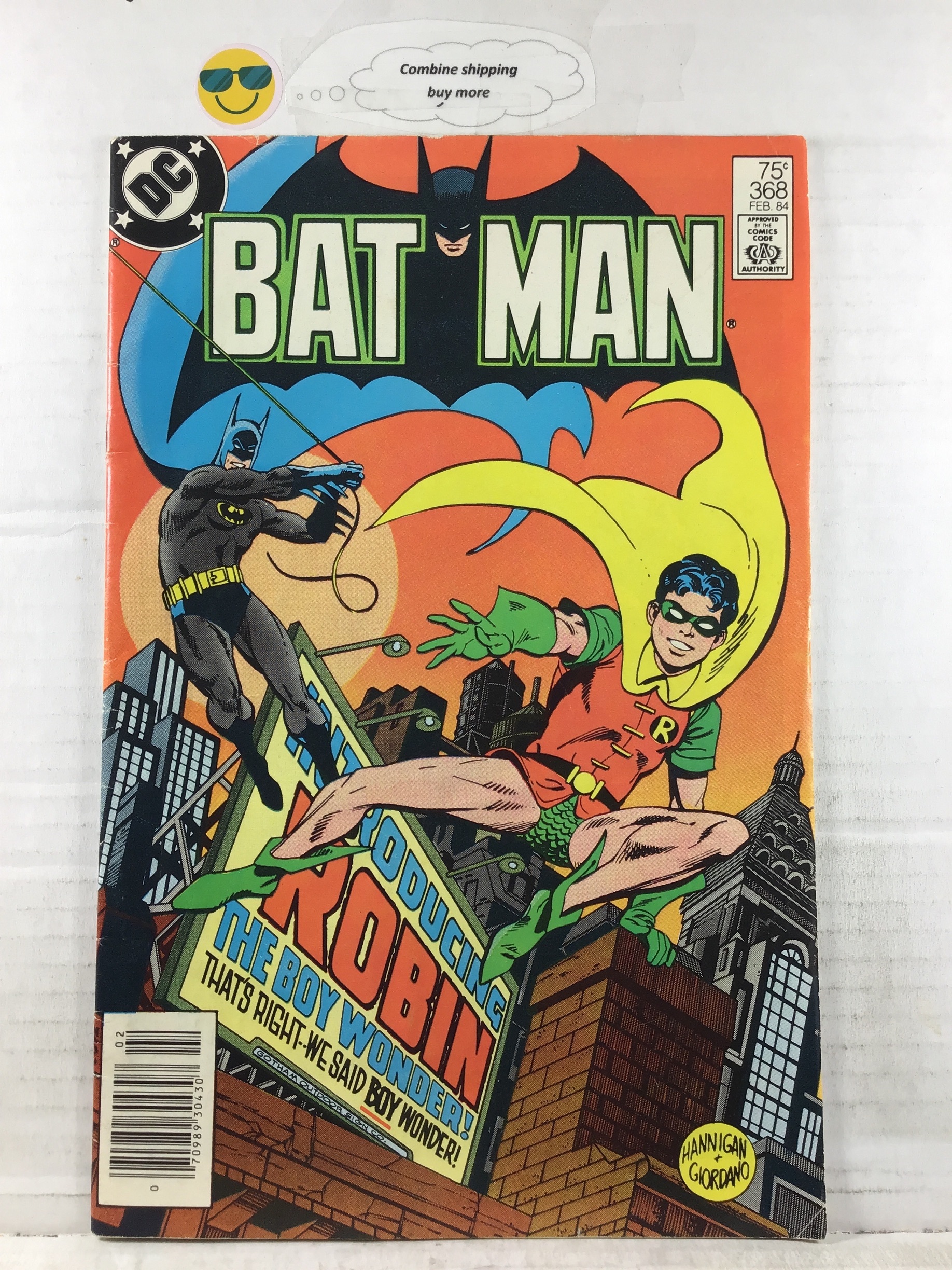 Batman #368 (1984) VG key Jason Todd becomes new Robin approved by ...
