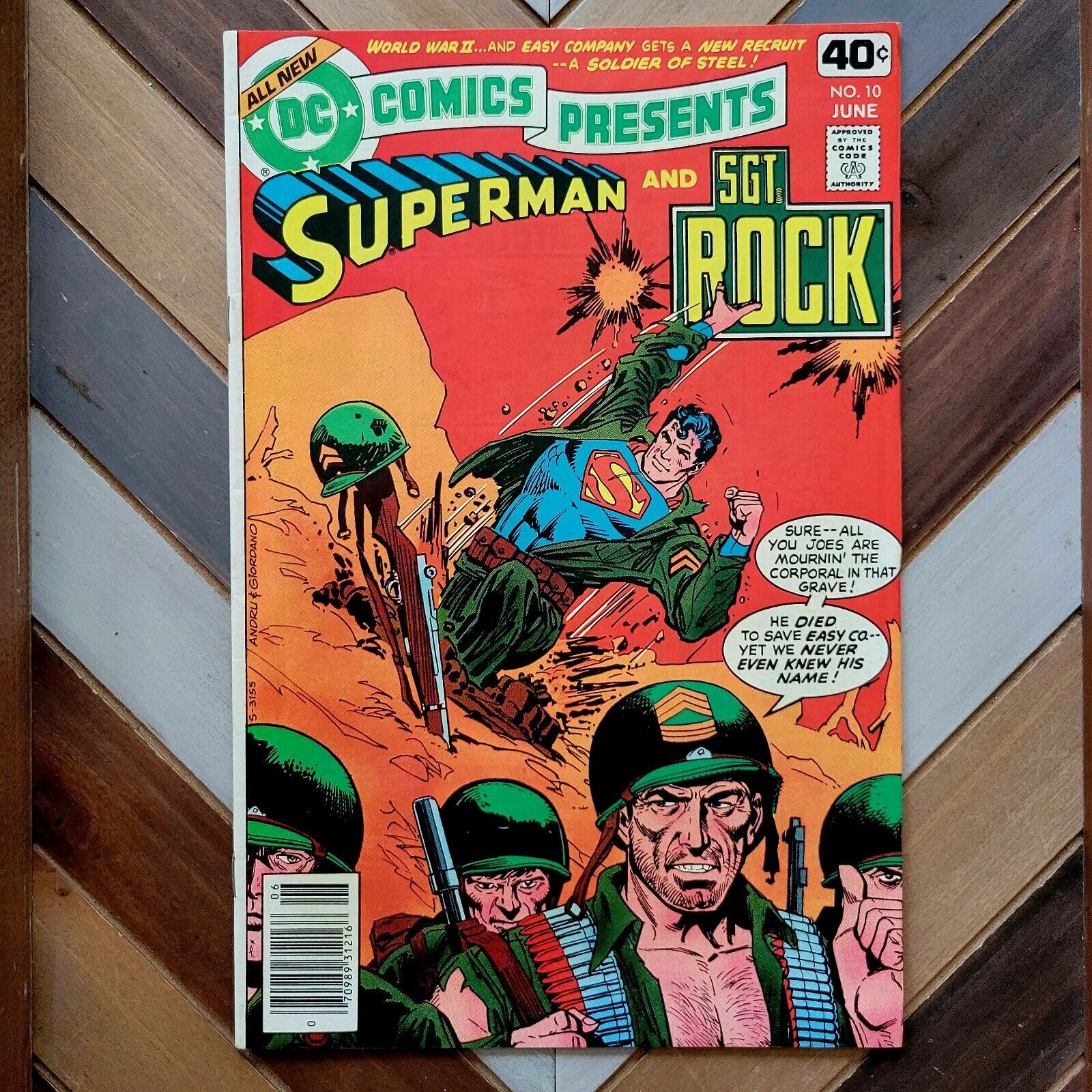 DC Comics Presents #10 HIGH GRADE (1979) SUPERMAN & SGT. ROCK (WWII ...
