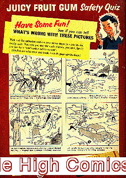 MOSES AND THE TEN COMMANDMENTS (1957 Series) #1 AD BACK Good Comics ...