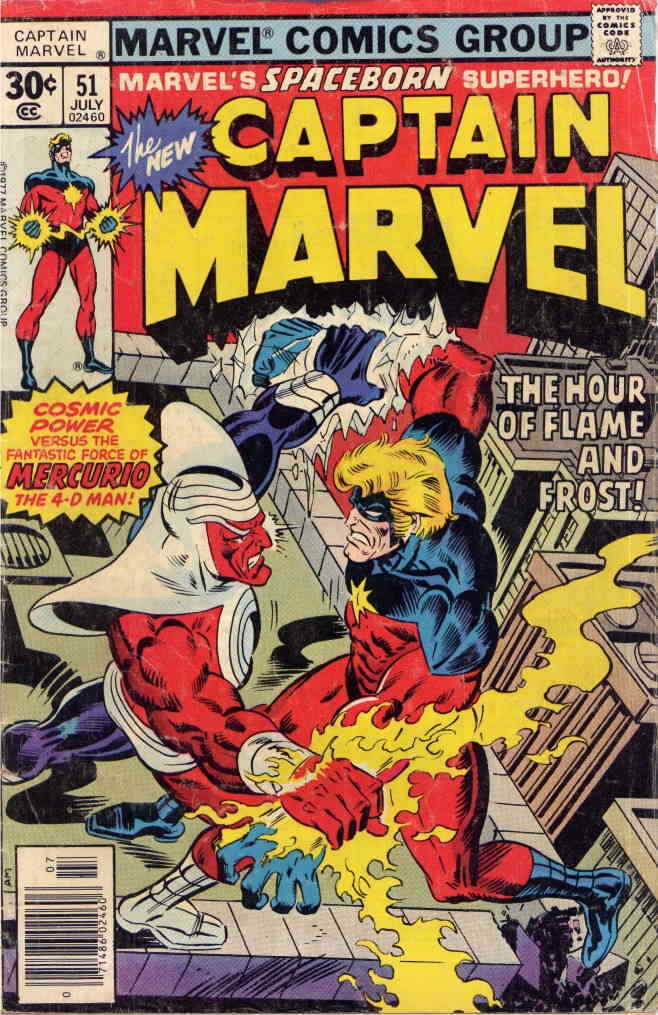 Captain Marvel (1st Series) #51 VG; Marvel | low grade - Mercurio the 4 ...