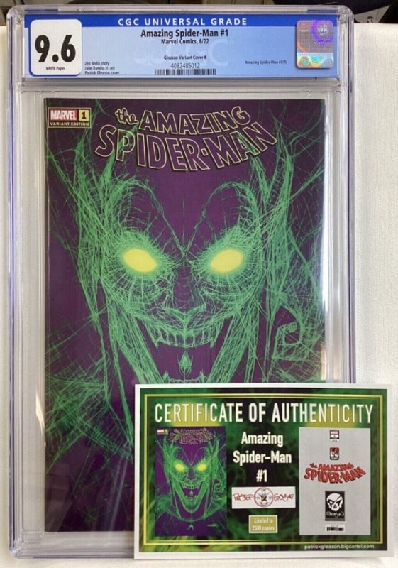 Amazing Spider-Man #1 - CGC 9.6 - Marvel - 2022 - Patrick Gleason ...