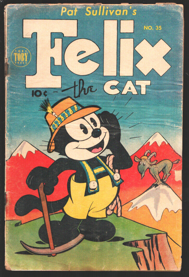 FELIX THE CAT #35 1952-TOBY-Sci-fi story-A.E. Nugent puzzle page-FR ...