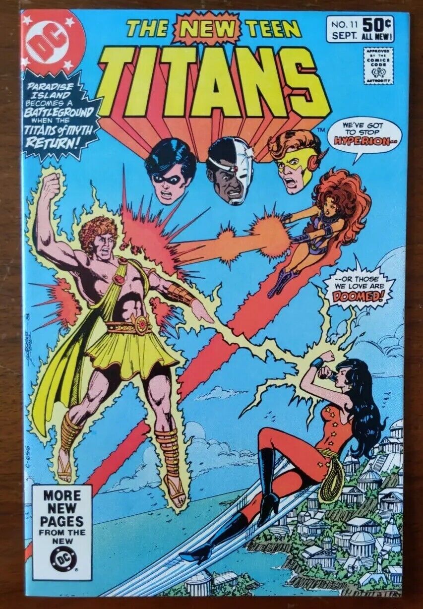 New Teen Titans #11 - George Perez Cover Art! Hyperion Escapes Tartarus ...