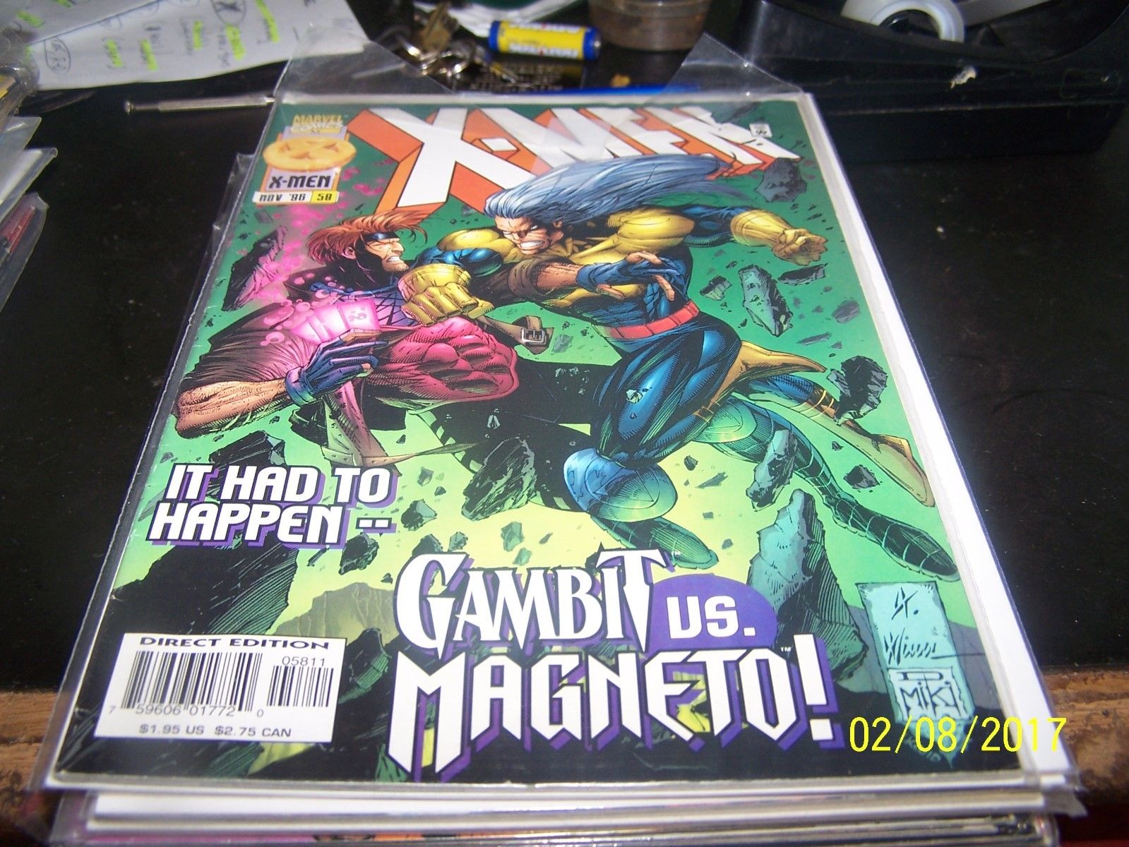 X Men comic # 58 (Nov 1996, Marvel) gambit vs magneto | Comic Books ...