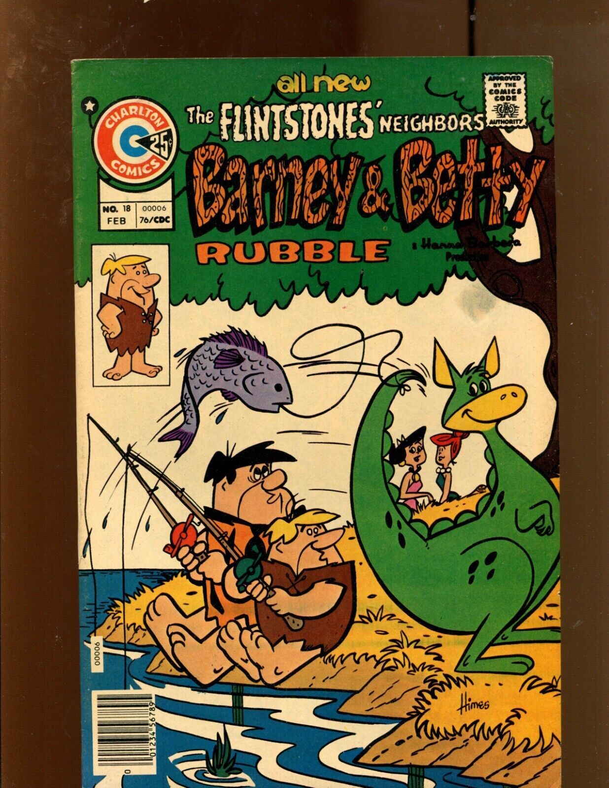 Barney & Betty Rubble #18 - Himes Cover Art! (4.5) 1976 | Comic Books ...
