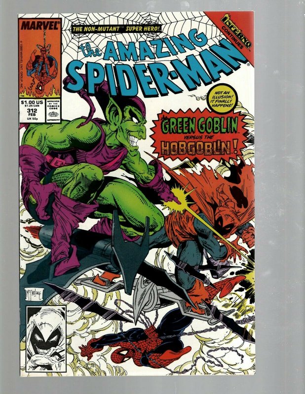 Amazing Spider-Man # 312 NM Marvel Comic Book Venom Avengers Hulk Thor ...