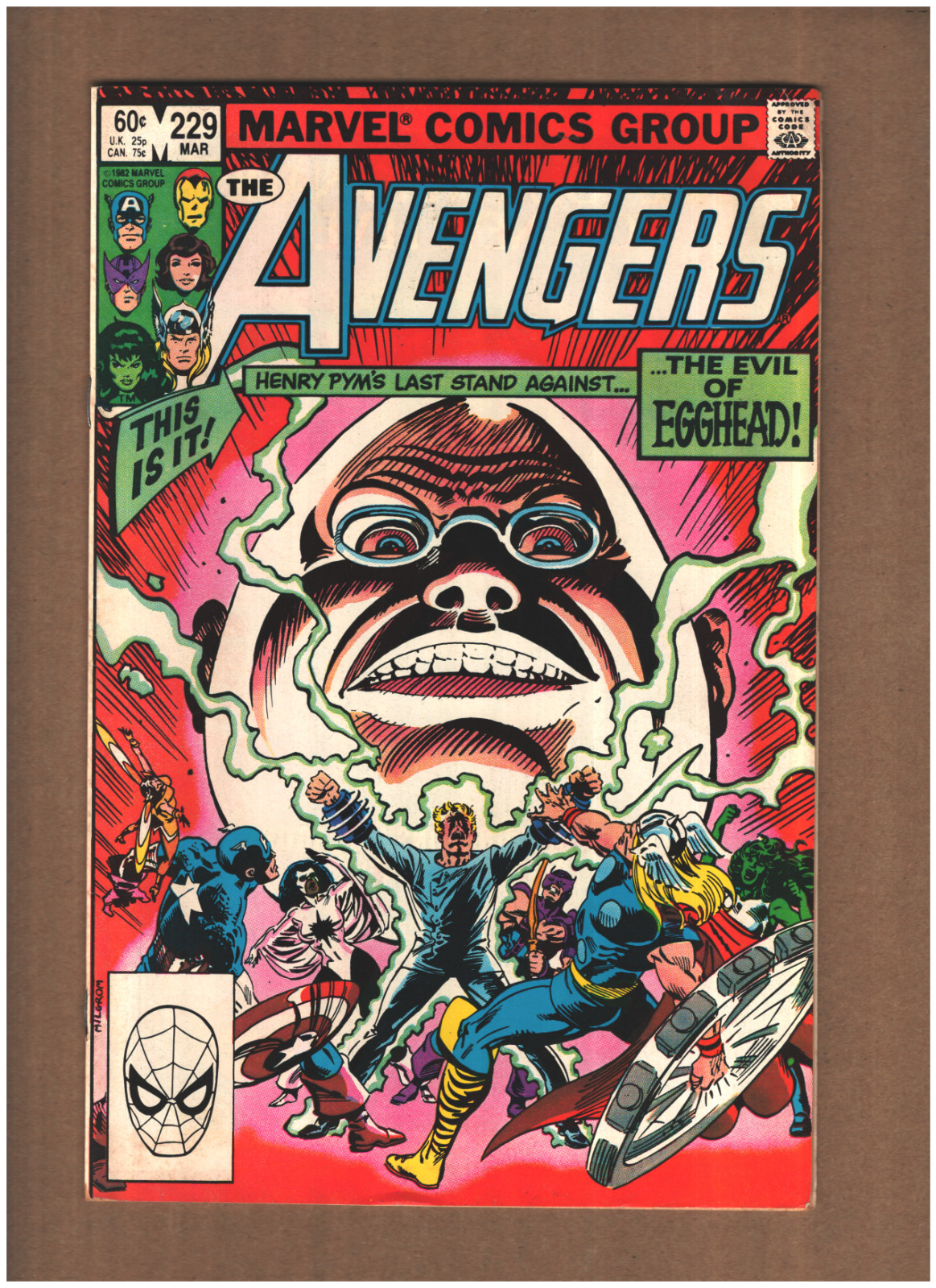 Avengers #229 Marvel Comics 1983 HENRY PYM CAPTAIN AMERICA SHE-HULK VG ...