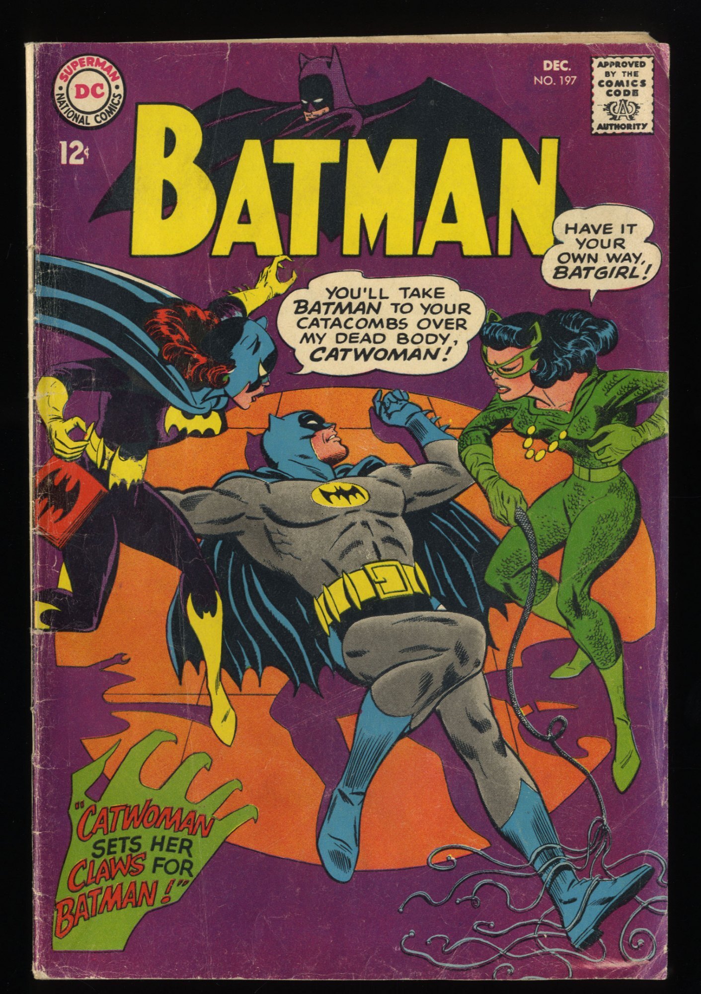 Batman #197 VG- 3.5 Catwoman and Batgirl Appearance! 1967! | Comic ...