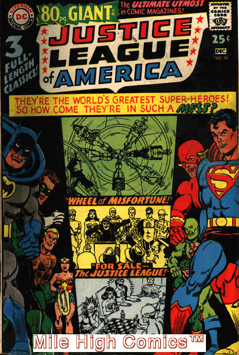 JUSTICE LEAGUE OF AMERICA (1960 Series) (DC) #58 Good Comics Book ...