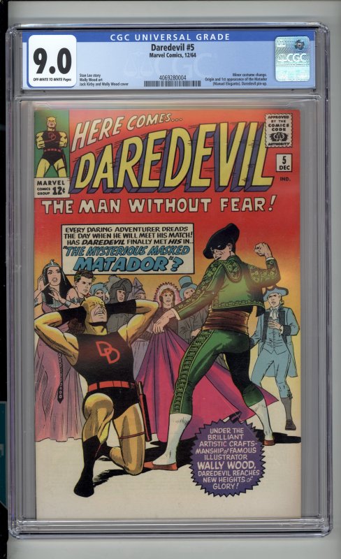 Daredevil #5 (1964) CGC 9.0 | Comic Books - Silver Age, Marvel / HipComic