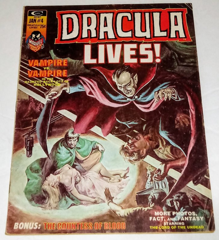 Dracula Lives #4 Bronze Age Horror Magazine Marvel Comics / 002 | Comic ...