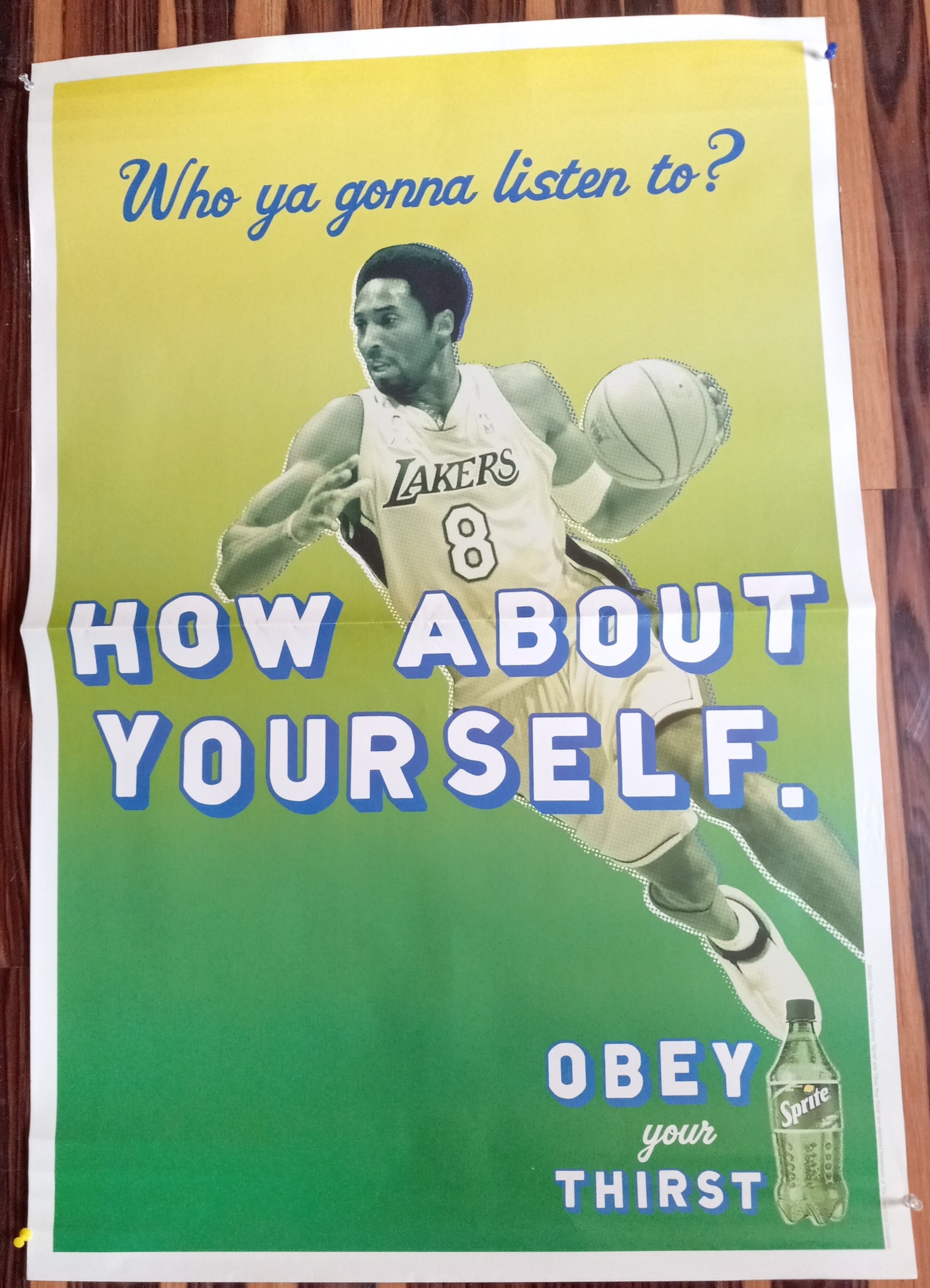 Kobe Bryant Advertisement Poster (2002) two poster set. | Comic ...