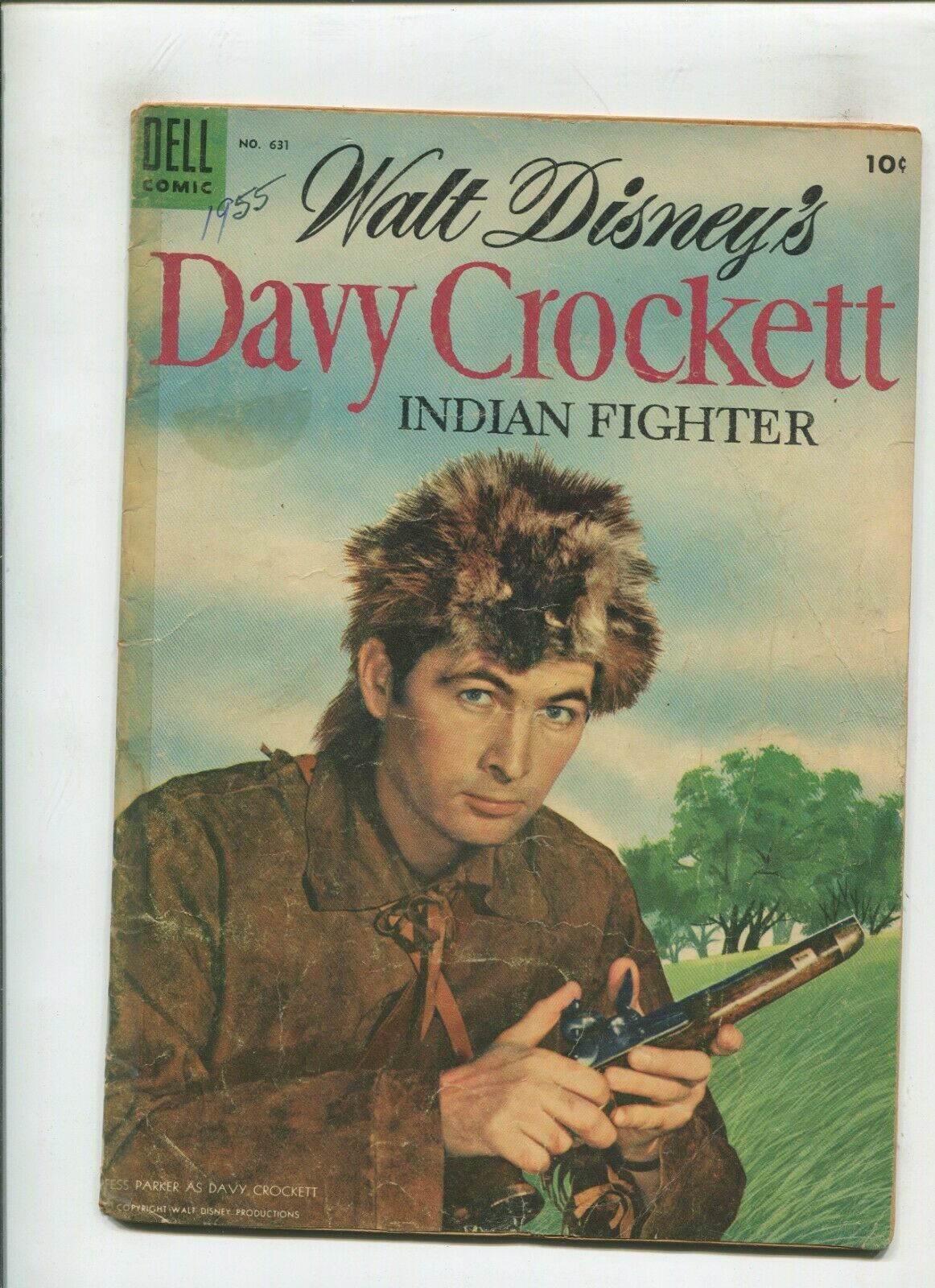 Dell 4-Color #631 (3.0) Davy Crockett Indian Fighter!! 1955 | Comic ...