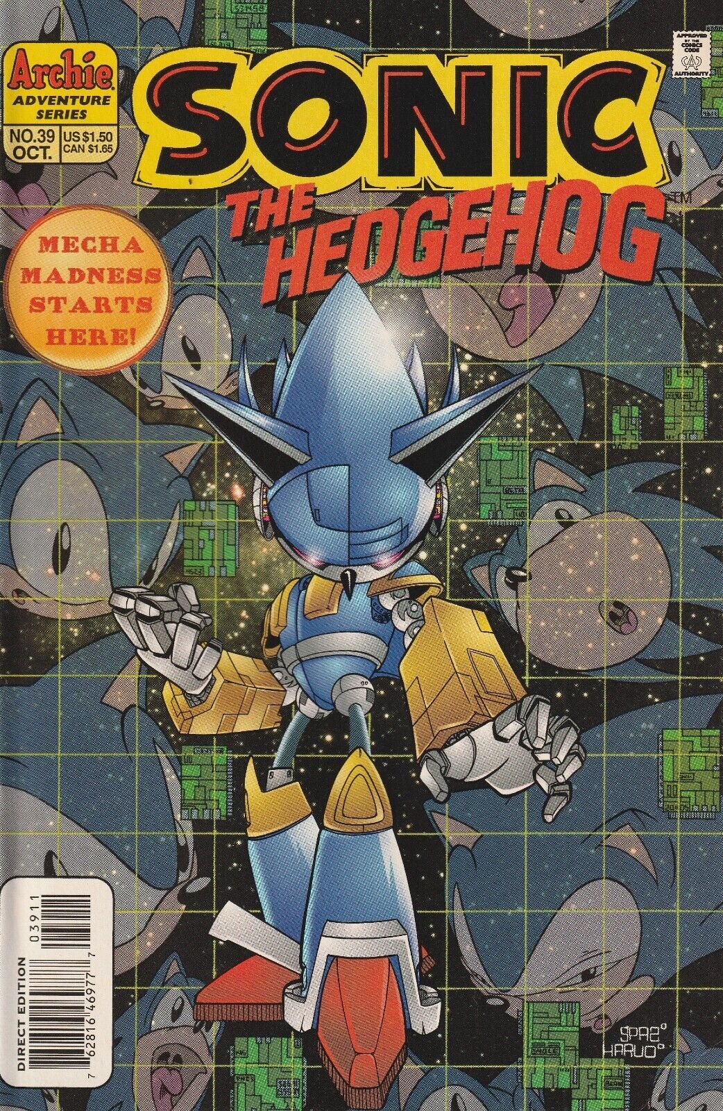 Sonic The Hedgehog # 39 Cover A NM- Archie Adventure 1996 [BB] | Comic ...