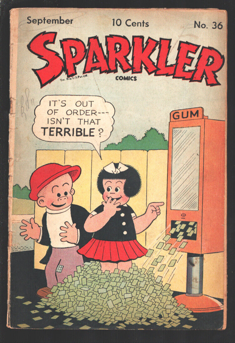 Sparkler #36 1944-Nancy & Sluggo-Captain and the Kids-Tarzan by Hogarth ...