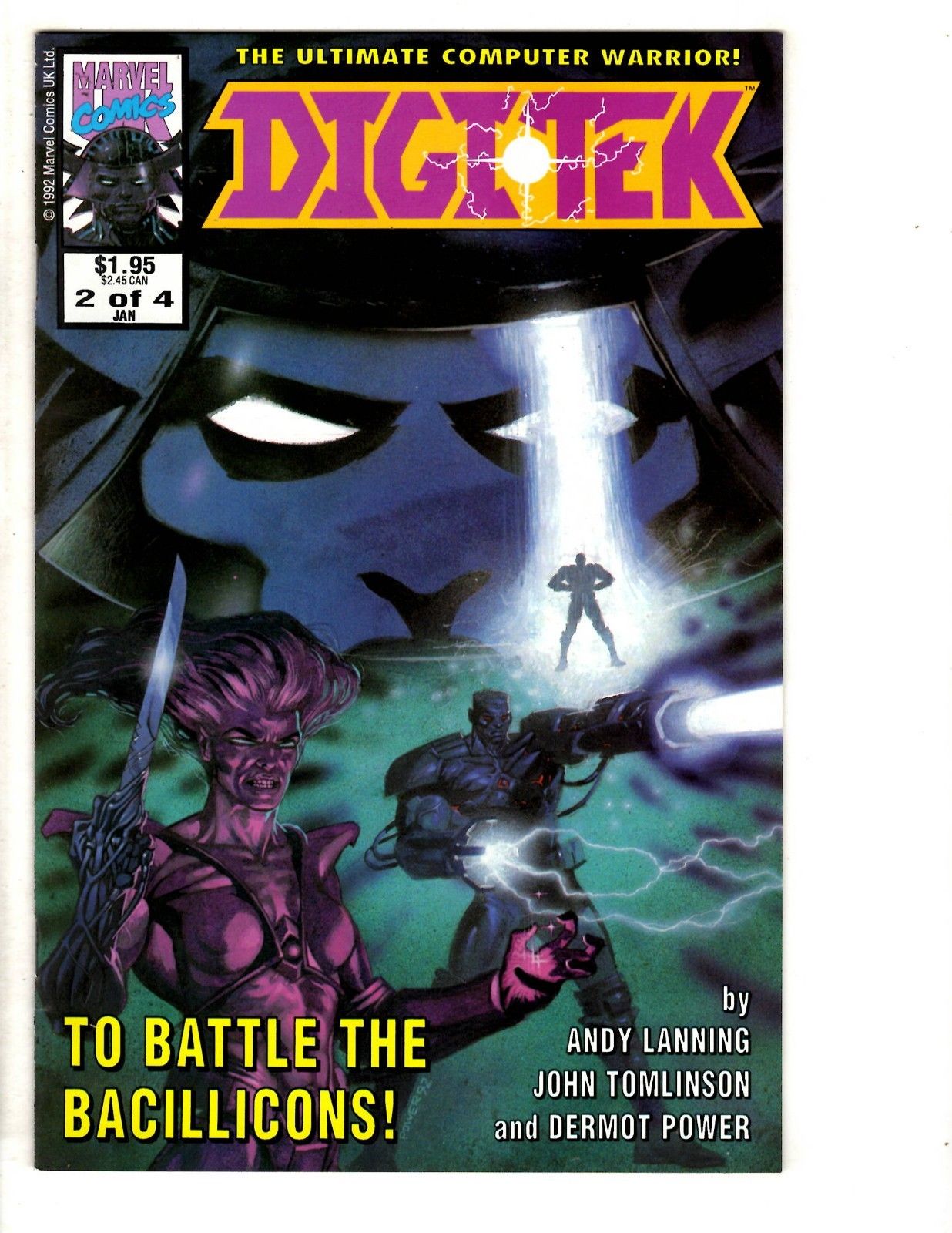 Lot Of 8 Marvel Comic Books Digitek 1 2 3 4 + Defenders 3 4 5 + Diecut ...