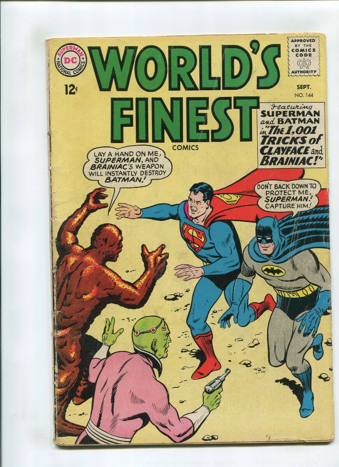 Worlds Finest #144 (4.0) *Fisherman Collection* 1,001 Tricks 1964 ...