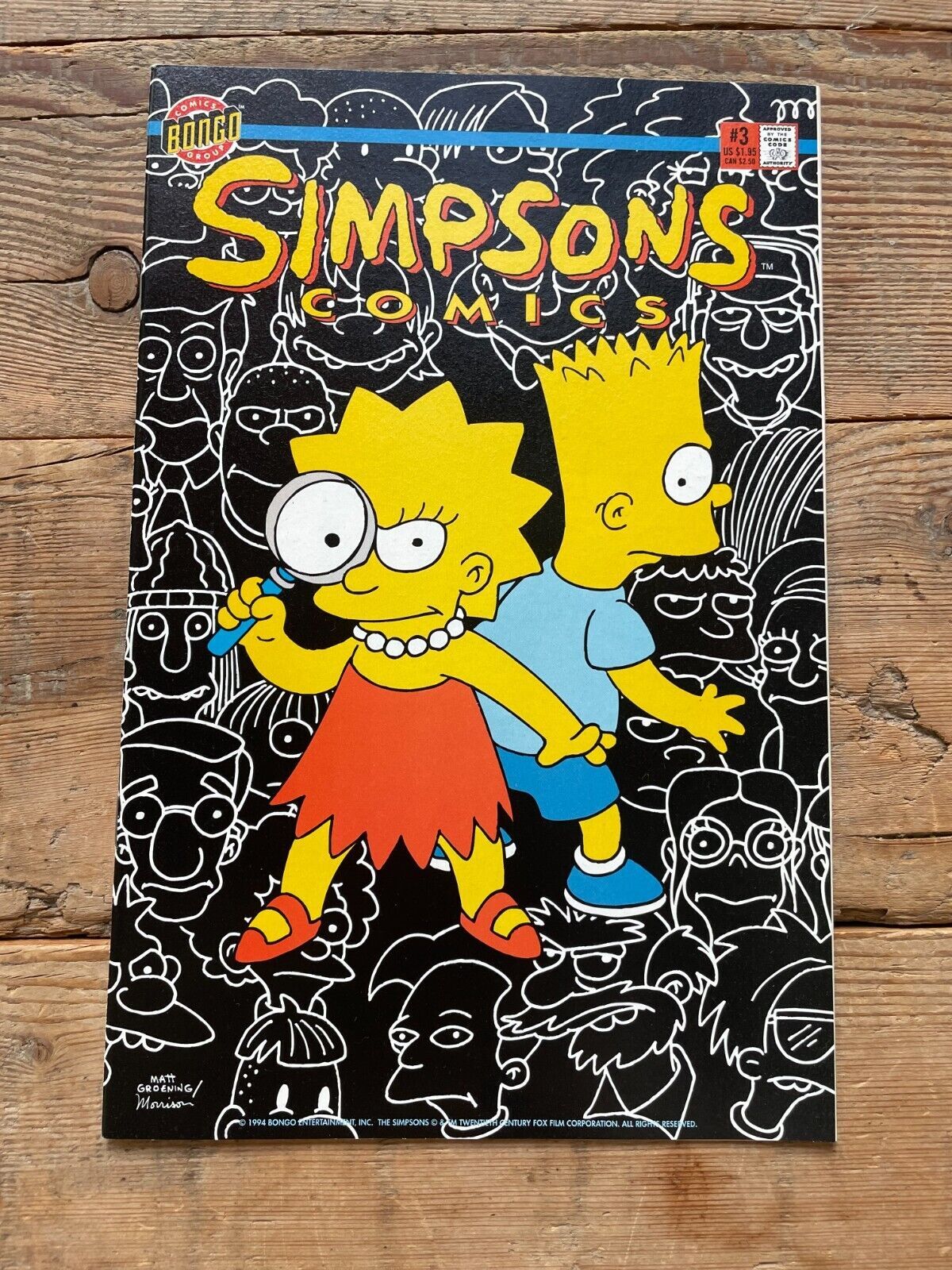 Simpsons Comics # 3 NM Bongo Comic Book 1st Print Bart Homer Lisa Marge ...