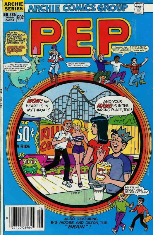 Pep #385 VG ; Archie | low grade comic August 1982 Marvelous Maureen ...