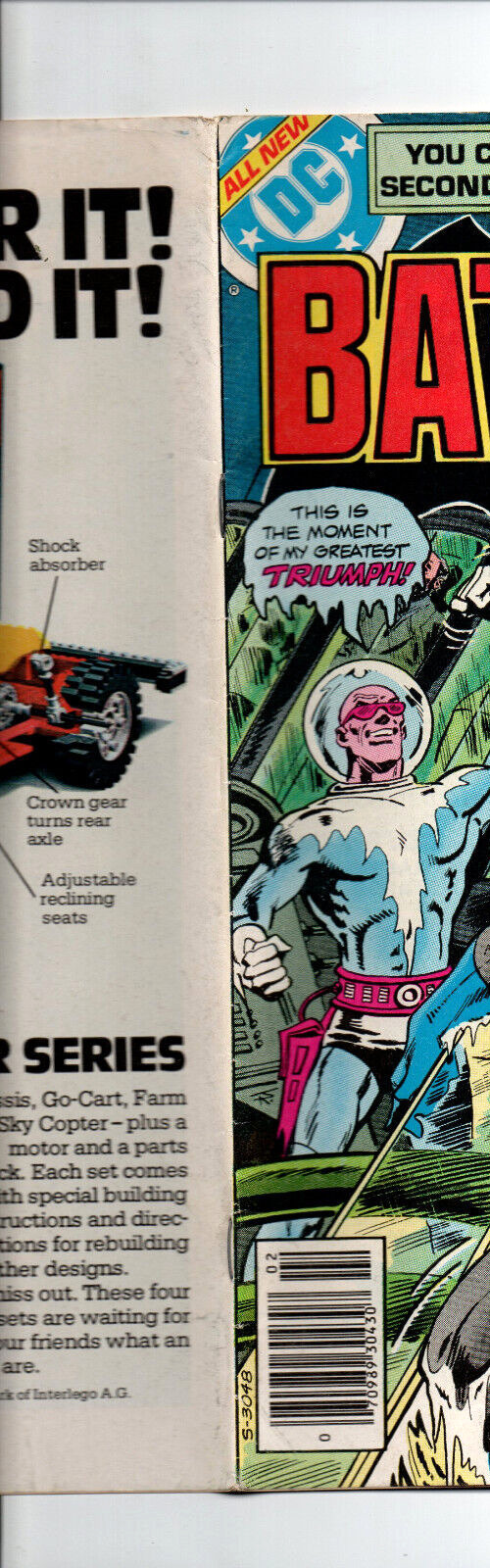 Batman #308 newsstand - Mr Freeze - 1st Tiffany Fox - 1979 - FN/VF ...